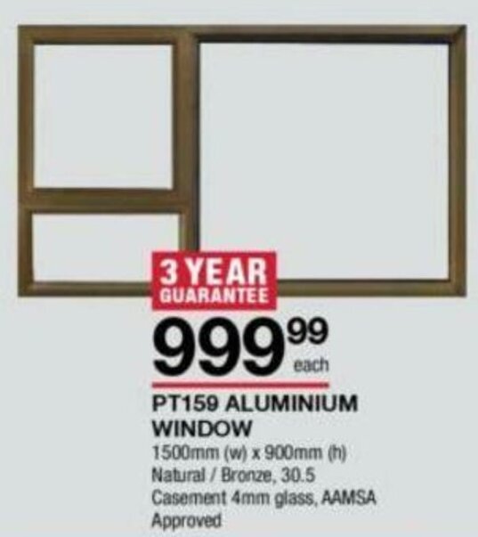 PT159 Aluminum Window offer at Build It