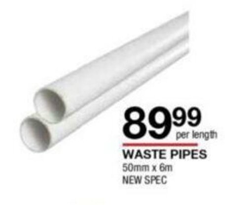 Waste Pipes offer at Build It