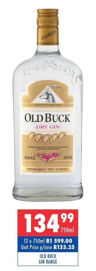 Old Buck specials at Ultra Liquors – Dec 2025