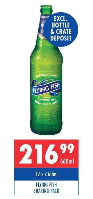 Flying Fish Sharing Pack 12 x 660ml offer at Ultra Liquors