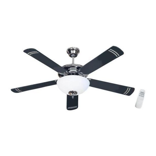 Sunbeam 132cm 1 light ceiling fan & remote black scf-501r offer at Game