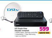 Dstv single view decoder installed offer at Game