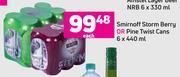 Smirnoff storm berry or pine twist cans 6 x 440ml-each offer at Game