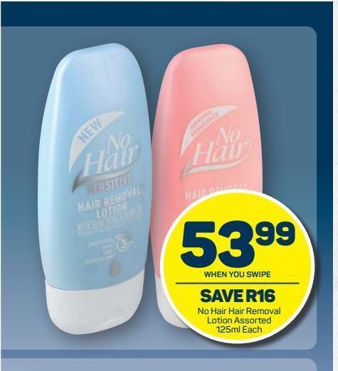 No hair hair removal lotion assorted offer at Pick n Pay
