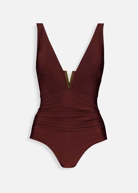 Metallic trim swimsuit offer at Woolworths