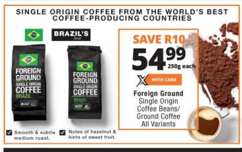 Coffee specials at Checkers Liquor Shop – Sept 2025