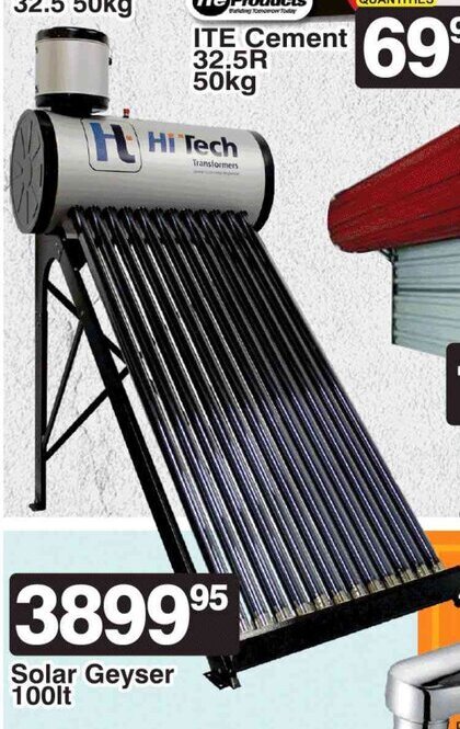 Solar Geyser Prices At Cashbuild - Free Word Template