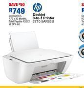 Hp deskjet 3 in 1 printer 2710 5ar83b offer at OK Furniture