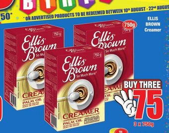 Ellis Brown Creamer 3x750g offer at Boxer Build