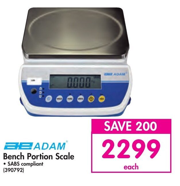 Adam Bench Portion Scale offer at Makro
