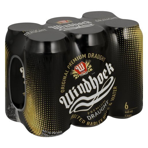 Windhoek draught cans 440ml x 6 offer at Pick n Pay Liquor