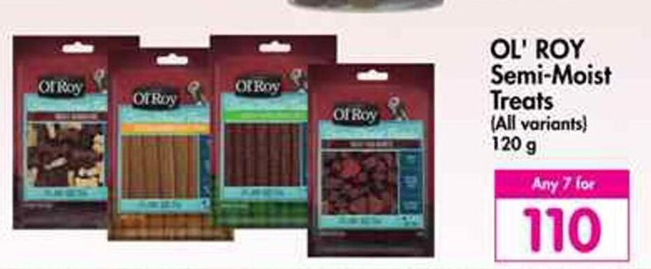 Ol' Roy Semi-Moist Treats 120g offer at Makro