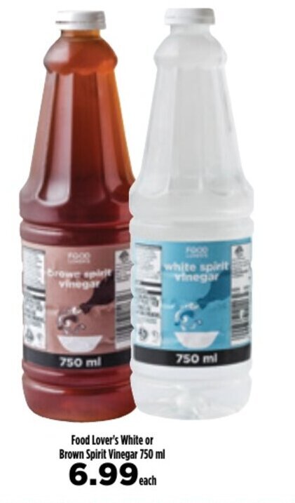 Food Lover's White or Brown Spirit Vinegar 750ml offer at Food Lover's ...
