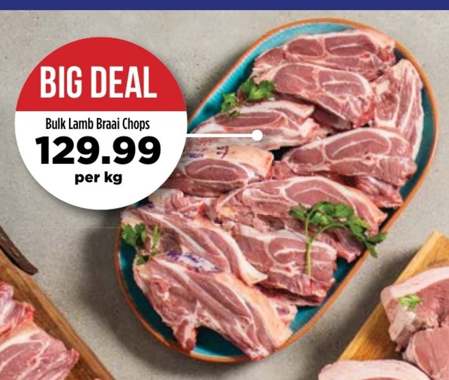 Bulk Lamb Braii Chops offer at Food Lover's Market