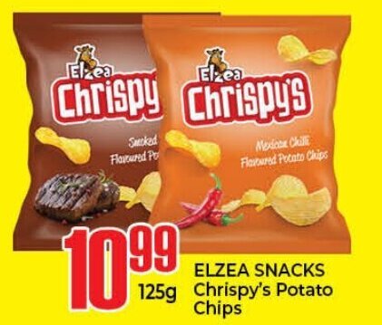 Elzea Snacks Chrispy's Potato Chips 125g offer at Elite Power Trade ...