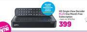 Dstv hd single view decoder plus one month free subscription offer at Game