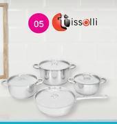 Tissolli 8-piece stainlesss steel pot set-per set offer at Game