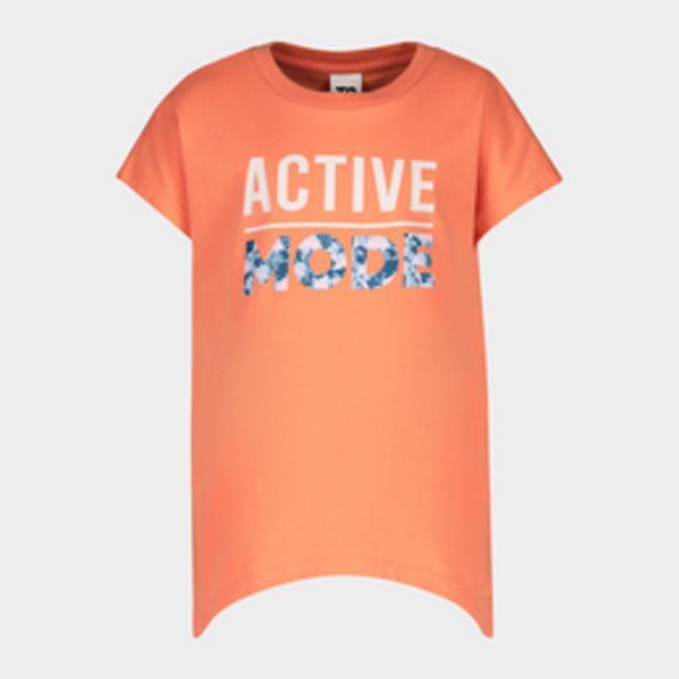 Girls Ts Graphic Bright Coral Cotton Tee Offer At Totalsports