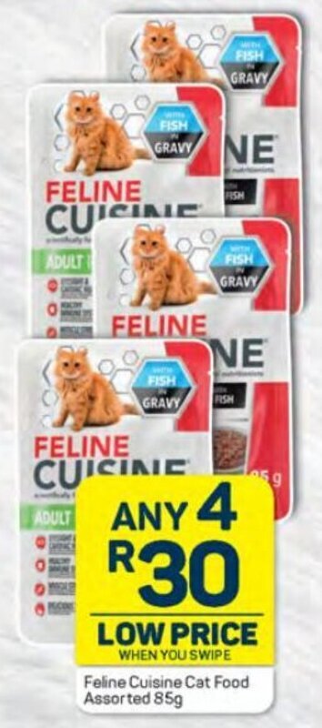 Feline Cuisine Cat Food Assorted 85g offer at Pick n Pay