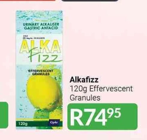 Alkafizz 120g Effervescent Granules offer at The Local Choice Pharmacy