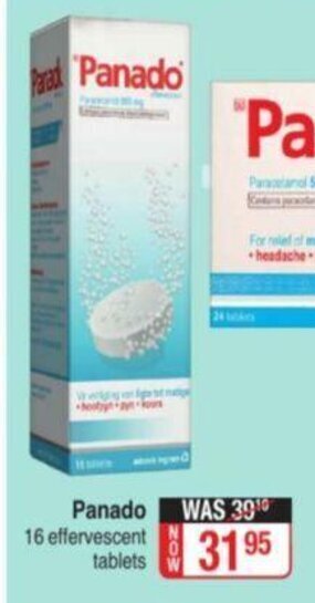 Panado 16 Effervescent Tablets offer at Dis-Chem