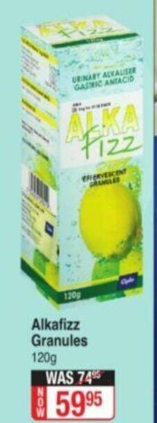 Alkafizz Granules 120g offer at Dis-Chem