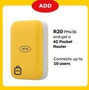 Mtn 4g pocket router offer at MTN