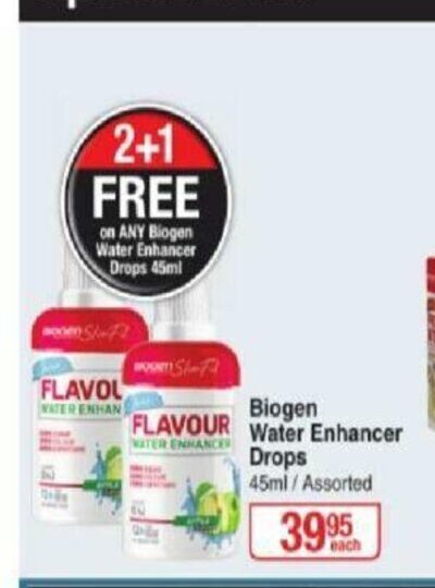 Biogen Water Enhancer Drops 45ml offer at Dis-Chem