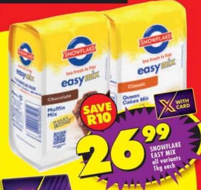 Snowflake Easy Mix 1kg Offer At Shoprite snowflake-easy-mix-1kg-offer-at-shoprite