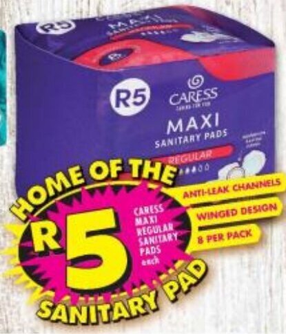 Caress Maxi Regular Sanitary Pads offer at Shoprite