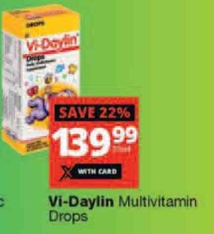 Vi-Daylin Multivitamin Drops offer at Checkers