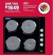 Defy 4 plate slimline hob with control panel dhd415 offer at OK Furniture