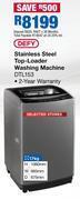 Defy 17kg stainless steel top loader washing machine dtl153 offer at OK ...