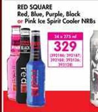 Red Square Red, Blue, Purple, Black or Pink Ice Spirit Cooler NRBs ...