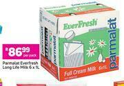 Parmalat Everfresh Long Life Milk-6 x 1L Per Pack offer at Game