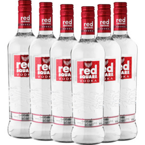 Red square vodka bottles 6 x 750ml offer at Shoprite Liquor