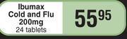 Ibumax cold & flu 200mg-24 tablets offer at Dis-Chem