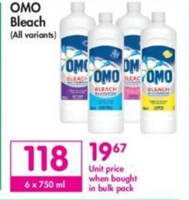 Omo Bleach offer at Makro