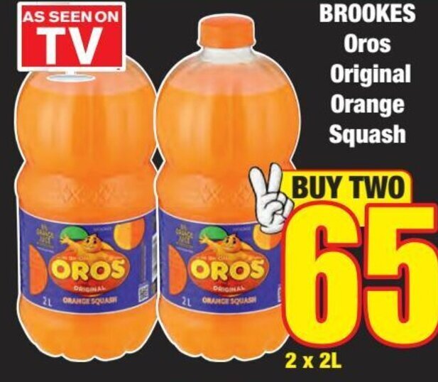Brookes Oros Original Orange Squash offer at Boxer