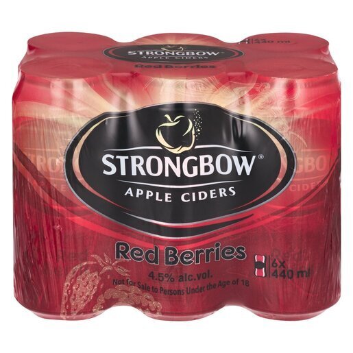 Strongbow red berries cans 440ml x 6 offer at Pick n Pay Liquor