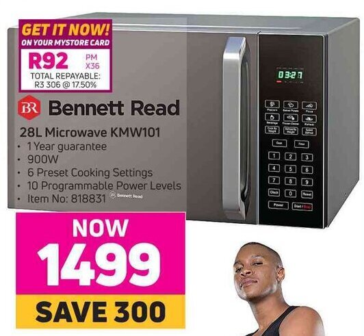 Bennett Read 28L Microwave KMW101 offer at Game