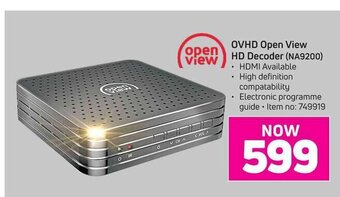 OVHD Open View HD Decoder offer at Game
