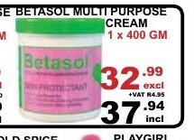Betasol Multi Purpose Cream 1x400gm offer at Arrow Cash And Carry