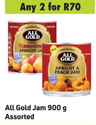All Gold Jam 900g assorted offer at Game