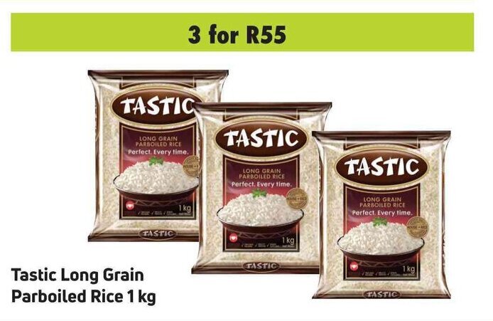 Tastic Long Grain Parboiled Rice 1 kg offer at Game