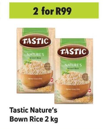 Tastic Nature's Bown Rice 2kg offer at Game