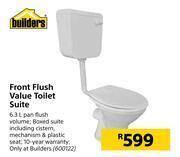 Builders front flush value toilet suite offer at Builders Warehouse