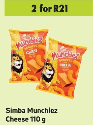 Simba Munchiez Cheese 110g offer at Game