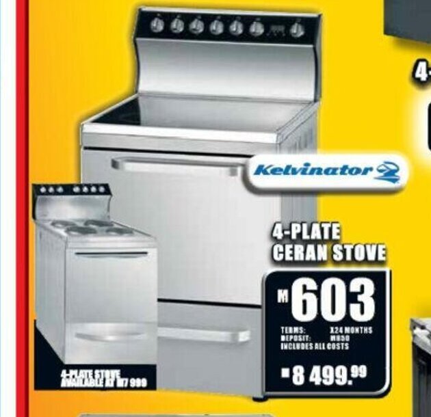 Kelvinator - 4-Plate Ceran Stove offer at Lewis