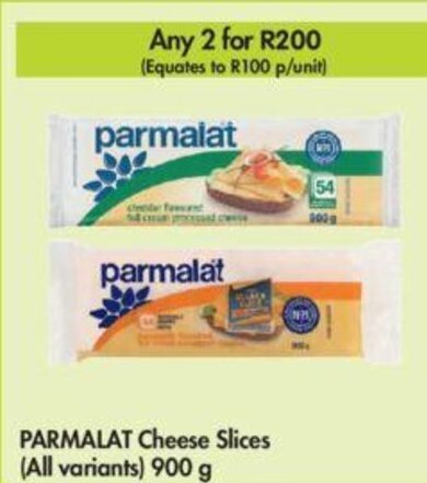 Parmalat Cheese Slices (all variants) 900g offer at Makro